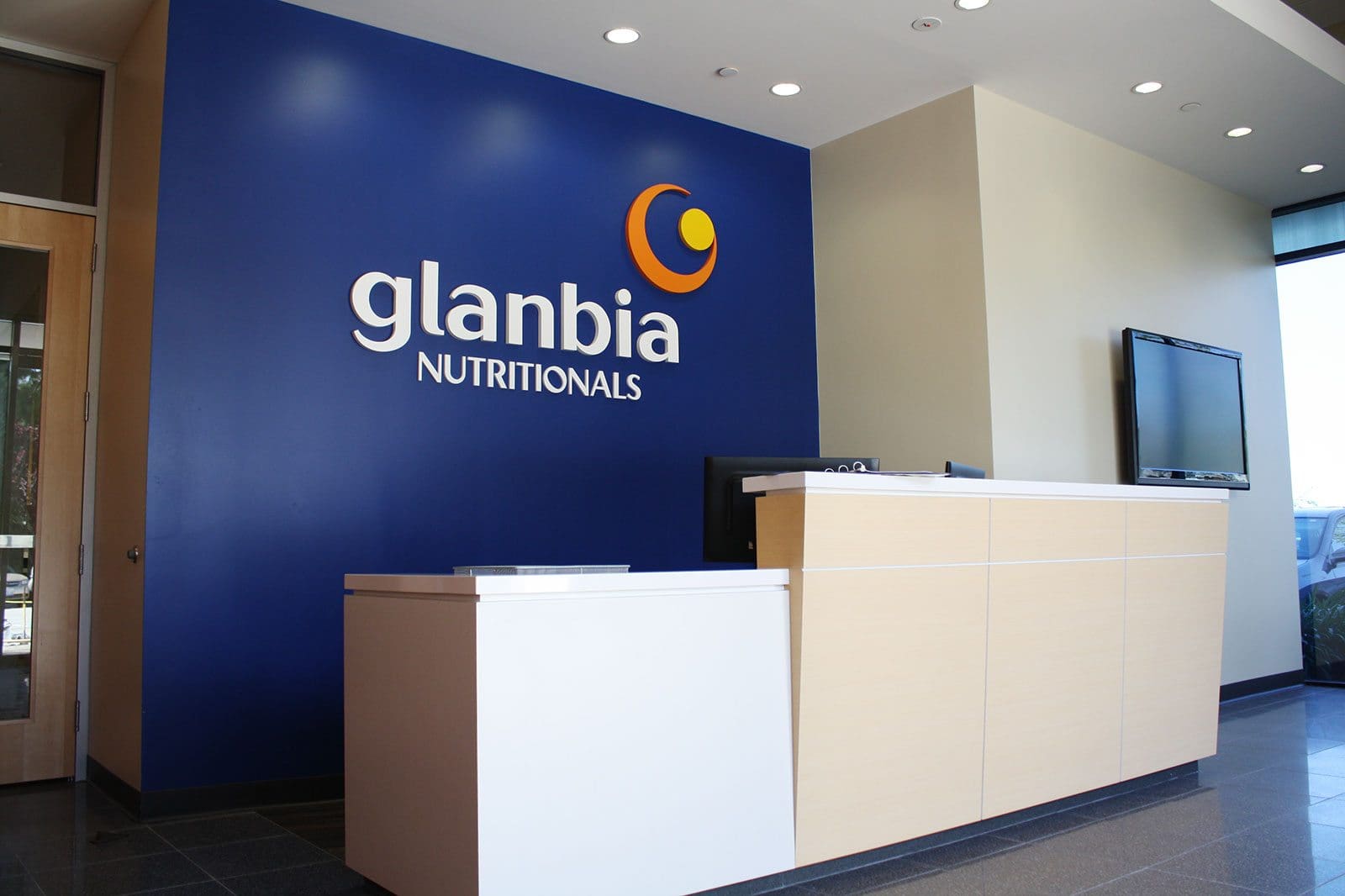 Glanbia-Nutritionals-reception-desk - Shelflife Magazine
