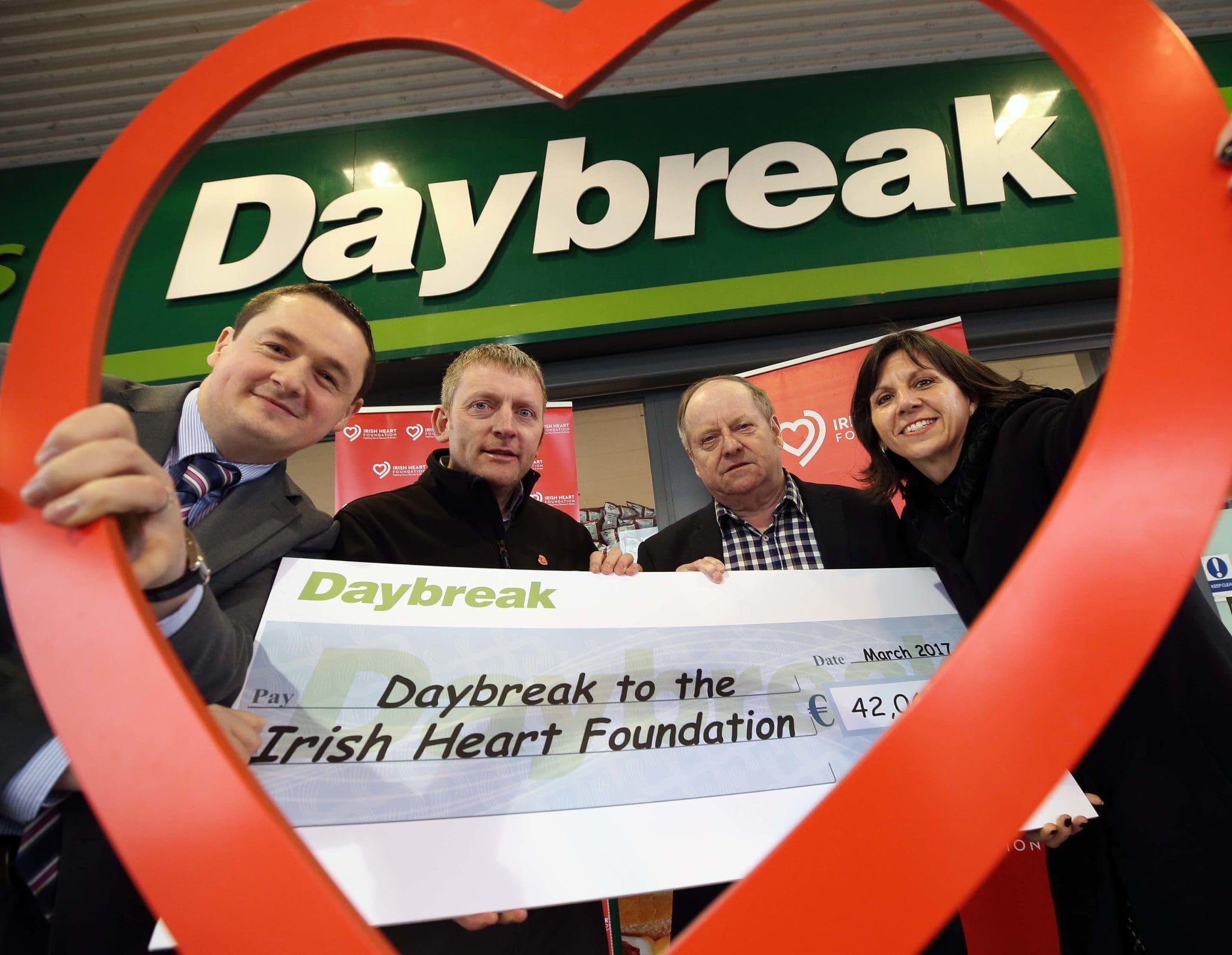 Daybreak stores raised over €42K for Irish Heart in 2016 - Shelflife ...